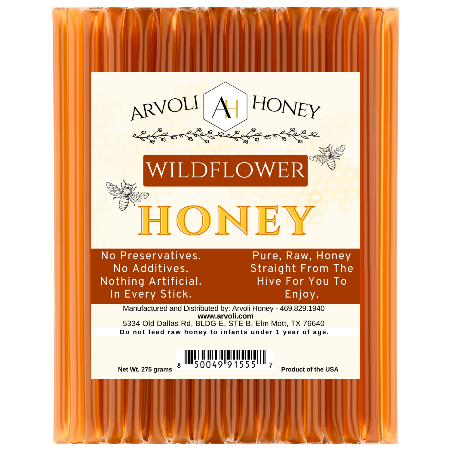 Bulk Honey Sticks - Raw Honey Straws – Arvoli Honey